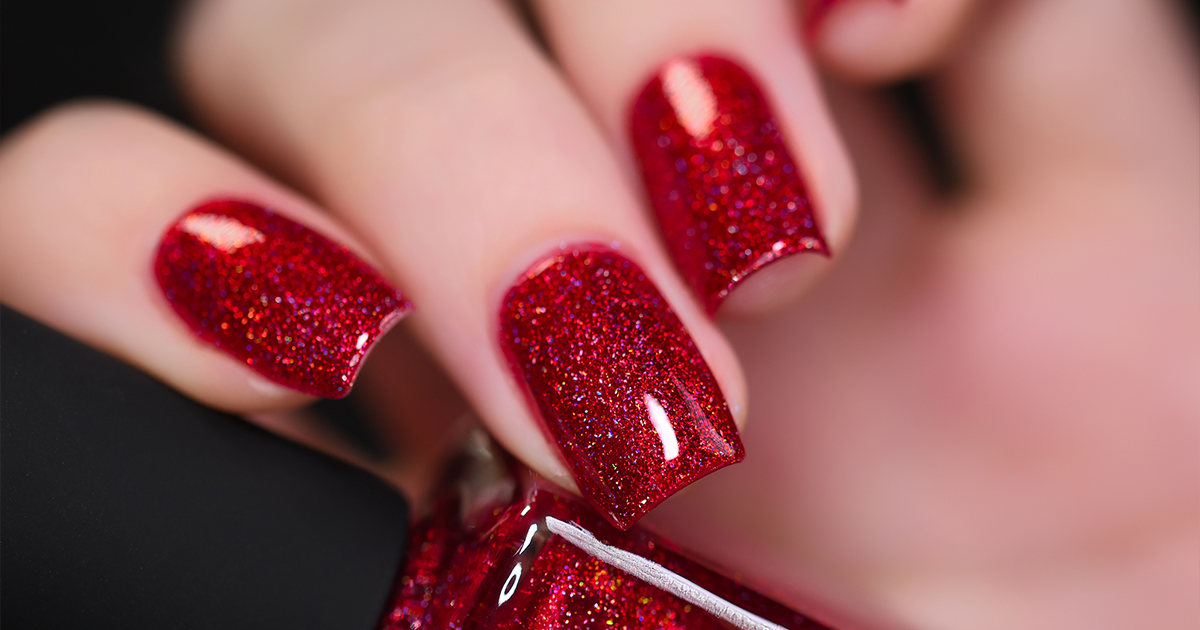 ILNP Say Love - Ruby Red Holographic Nail Polish