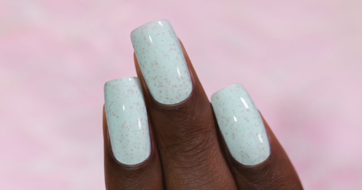 ILNP Tea Cup - Antique Pastel Mint Speckled Nail Polish