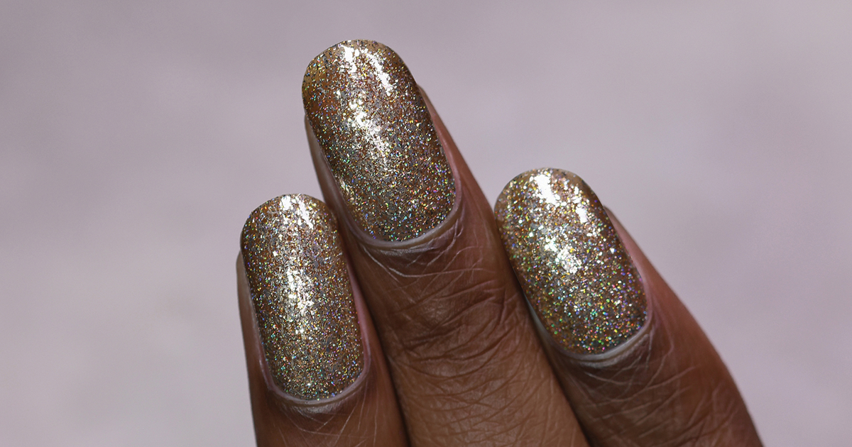ILNP Pebble Path - Antique Brass Holographic Ultra Metallic Nail Polish