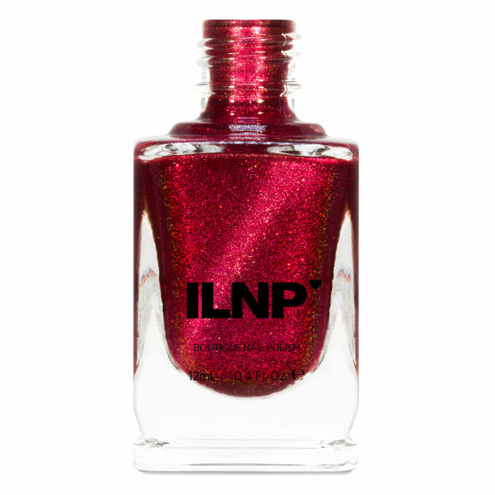ILNP Poppy - Poppy Red Holographic Jelly Nail Polish