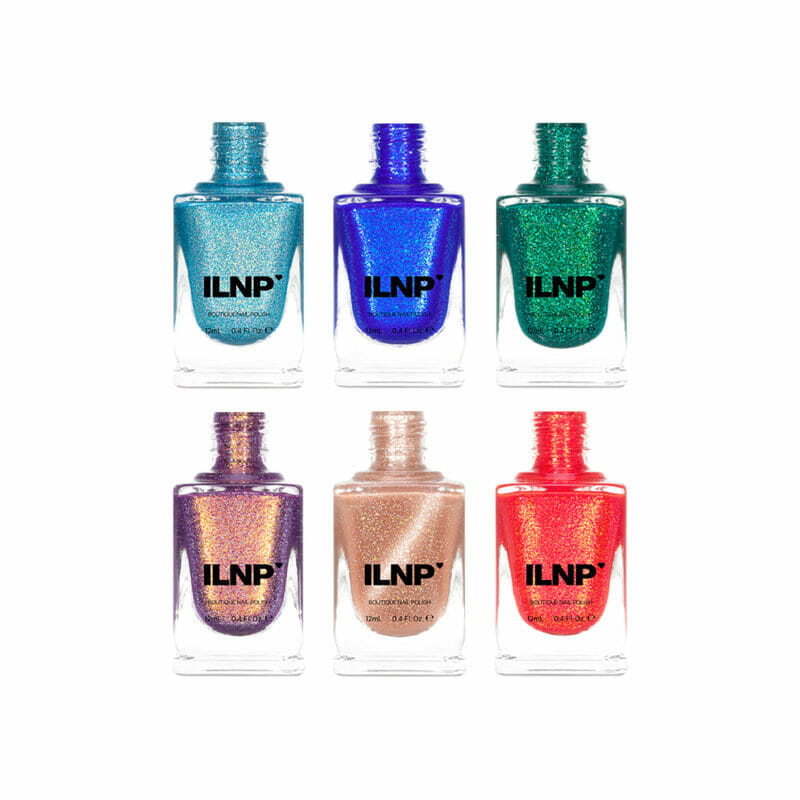 ILNP Bear Hug - Cozy Cocoa Brown Holographic Jelly Nail Polish