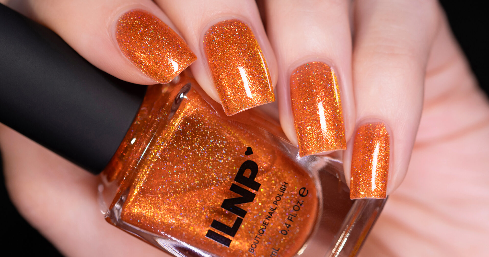 ILNP Brightside - Fiery Orange Shimmer Nail Polish
