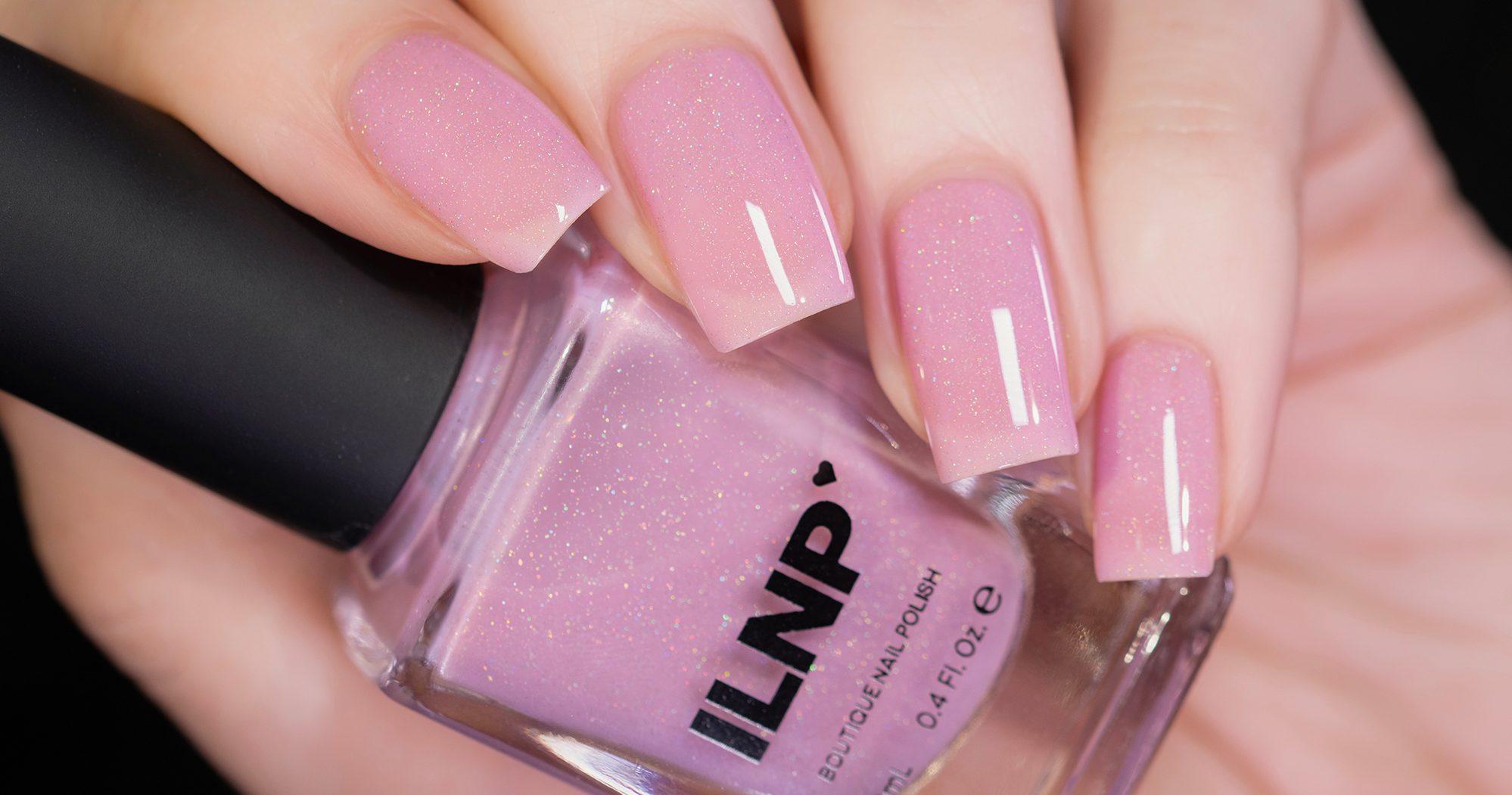 ILNP Claire - Baby Pink Holographic Crelly Nail Polish