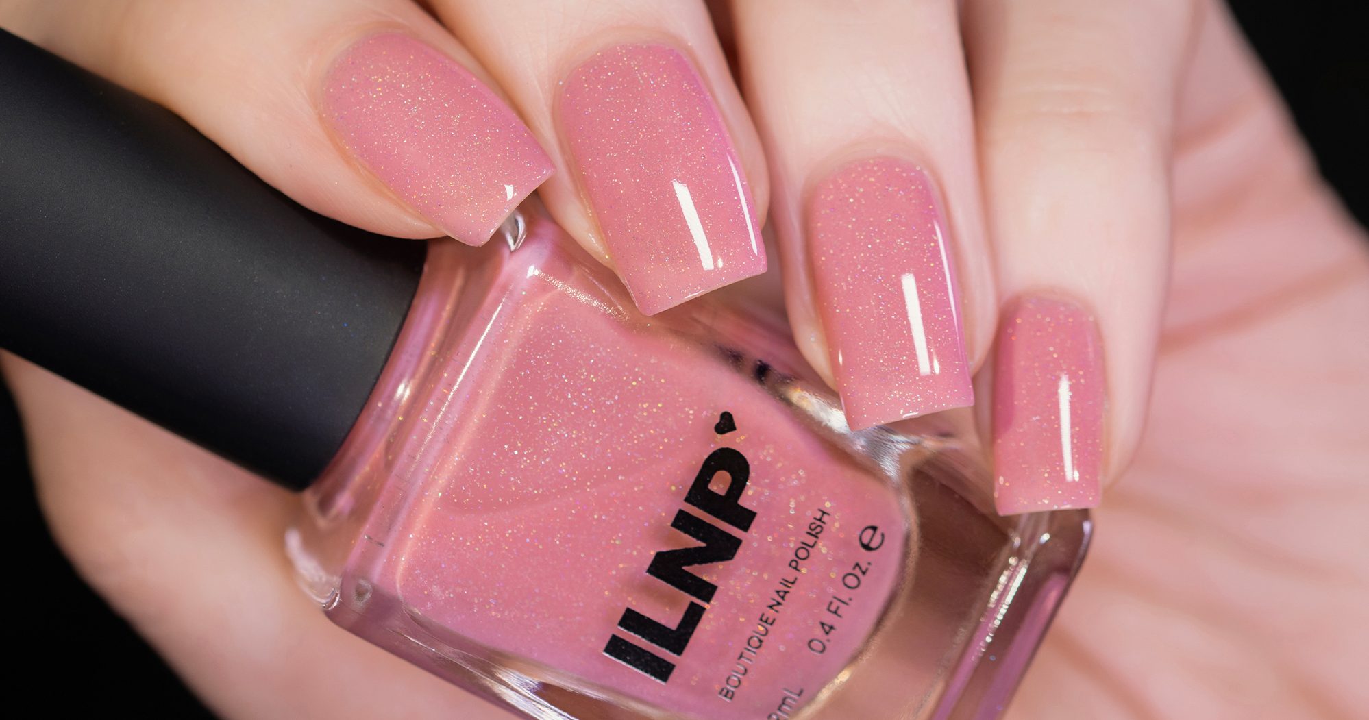 ILNP Dear Diary - Soft Pink Sherbet Holographic Crelly Nail Polish