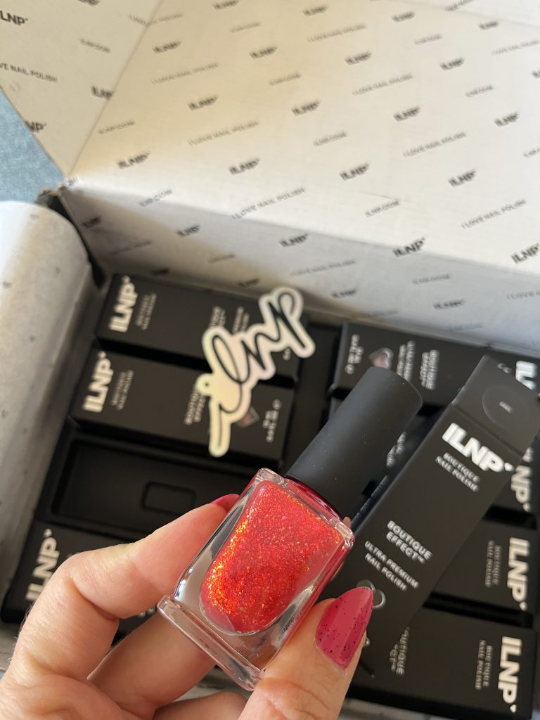 ILNP Ariel - Vivid Lobster Red Shimmer Nail Polish